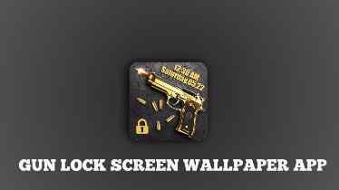 Using the Gun Shooting Lock Screen And Wallpaper app