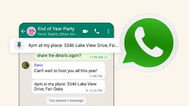 WhatsApp is bringing preview feature for pinned messages.