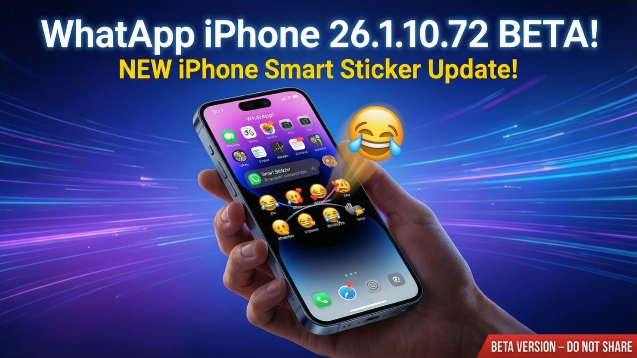 WhatsApp iPhone 26.1.10.72 beta version includes a new iPhone smart ...